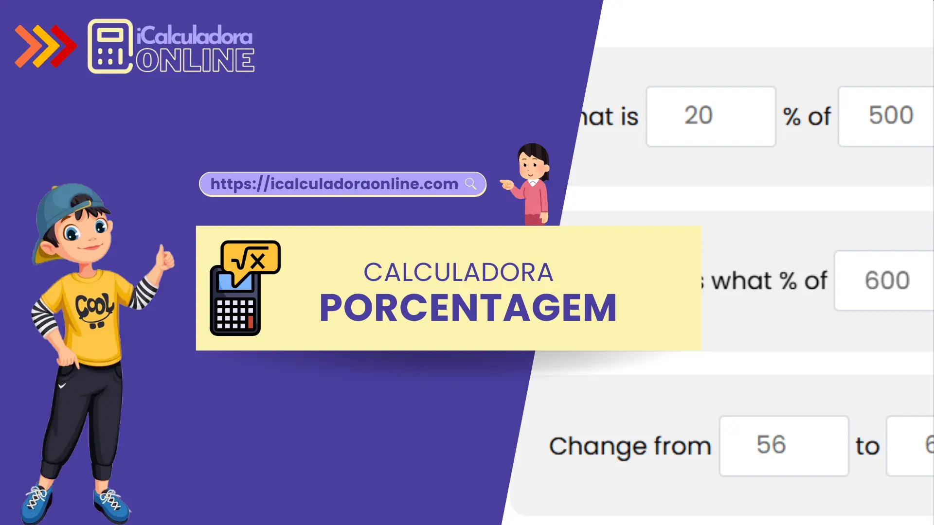 Calculadora de Porcentagem – 100% Online e Grátis