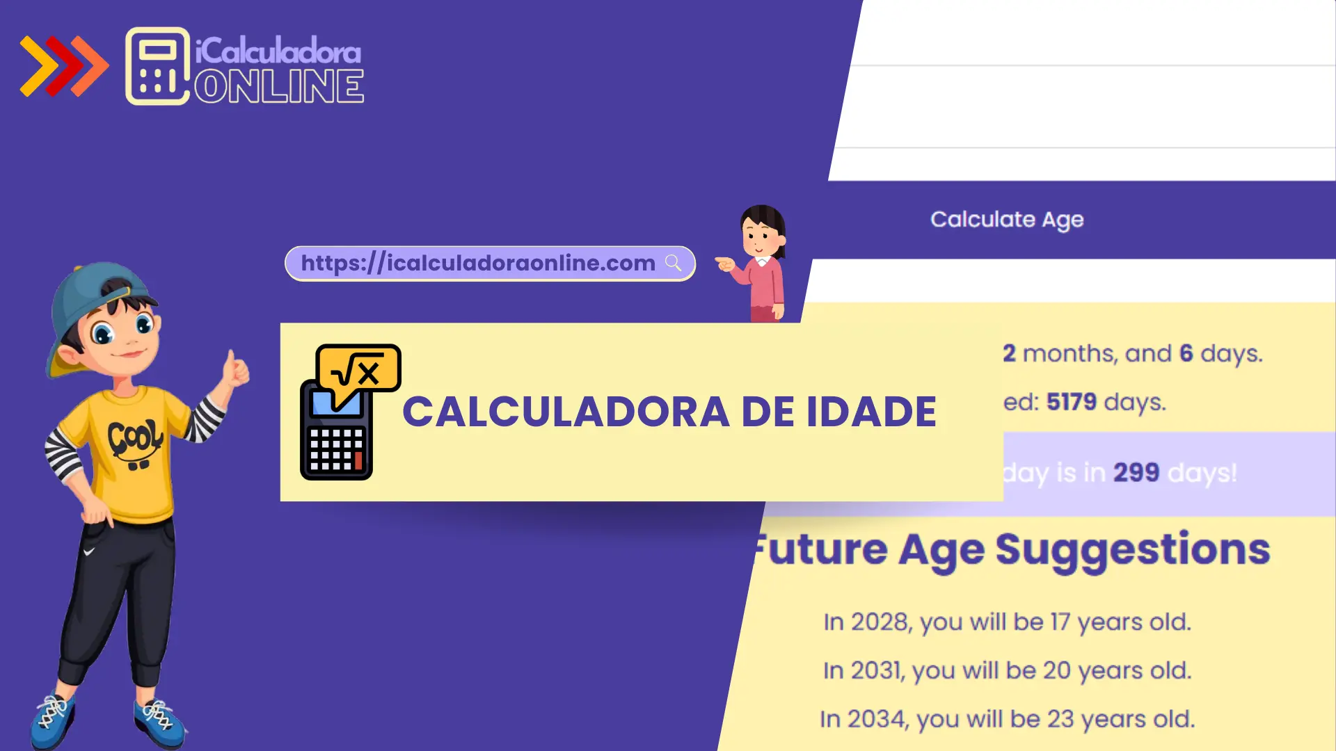 Calculadora de Idade Inteligente – Saiba a Idade Exata em Segundos